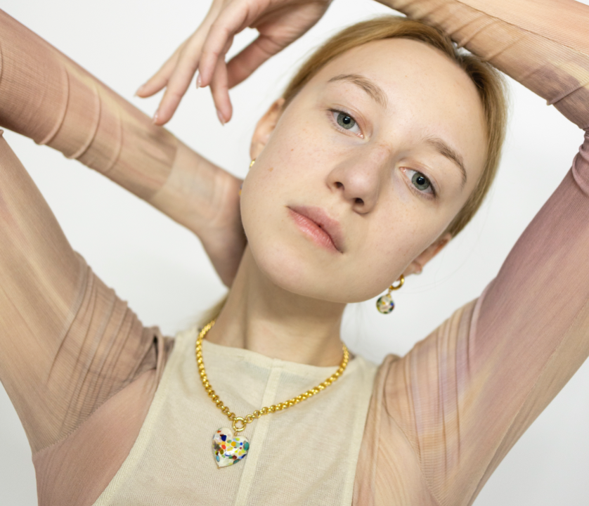 Zero Waste XL Heart Belcher Chain Necklace – sandralexandra